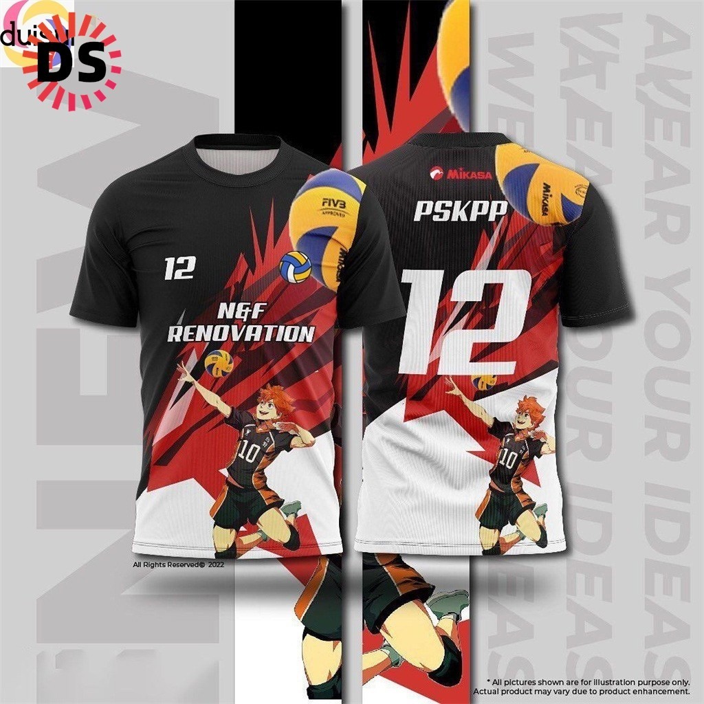 【Free Custom Name & Number】New! Jersey design baju lelaki - volleyball ...