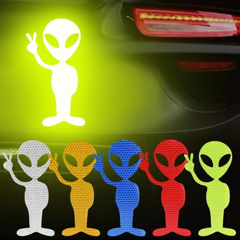 [ Featured ] Reflective Aliens Car Stickers - Personalized Decals ...