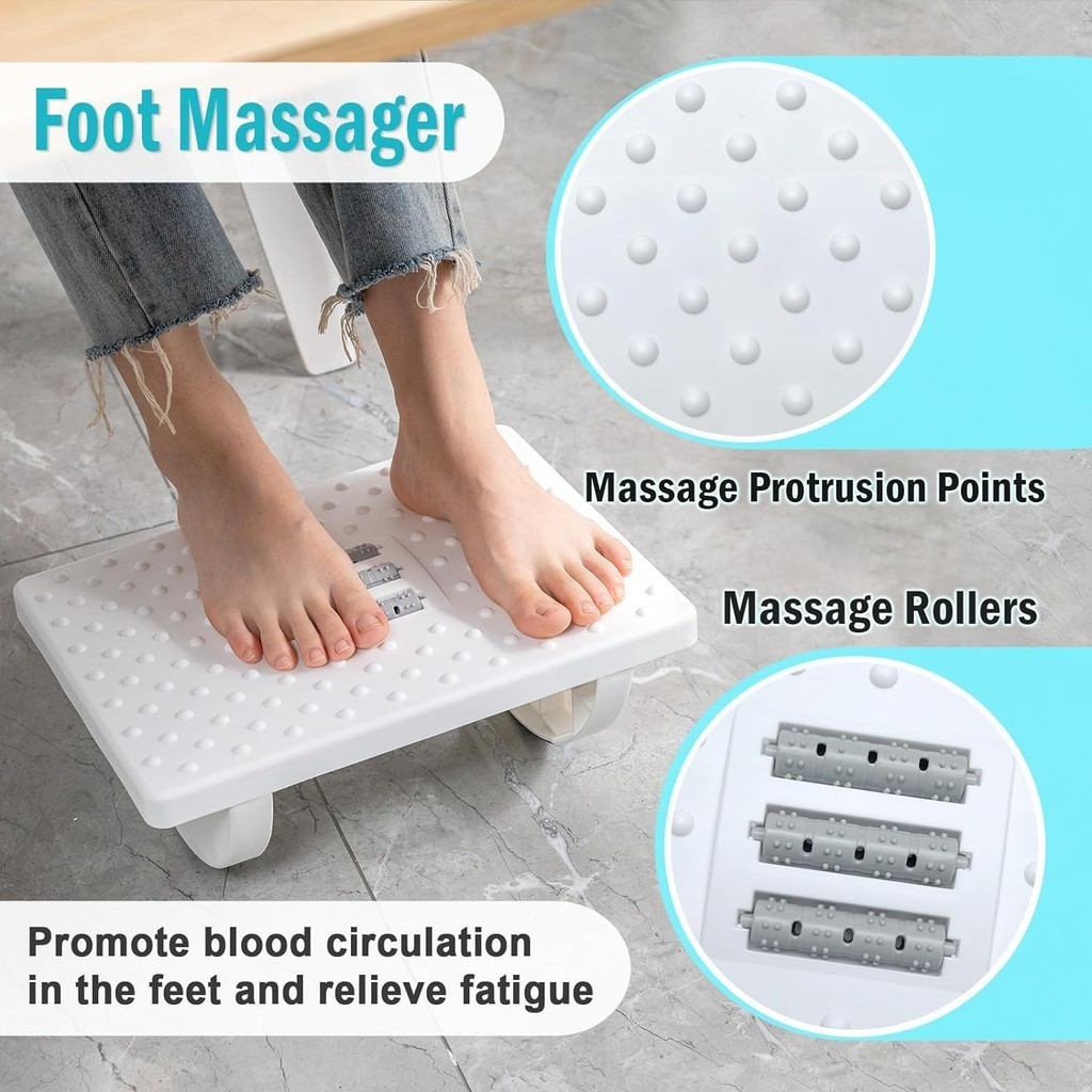 Foot Rest Office Under Desk Foot Massage Roller Leg Rest Foot Resting ...