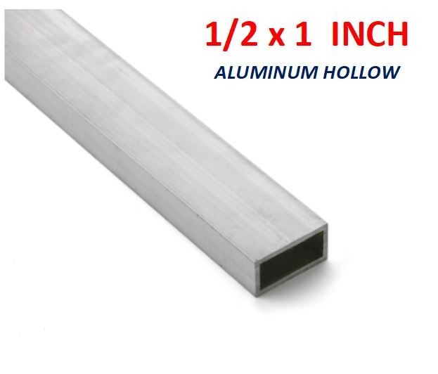1/2" x 1" Aluminum Rectangular Hollow Bar NA Color Aluminium Hollow Bar ...