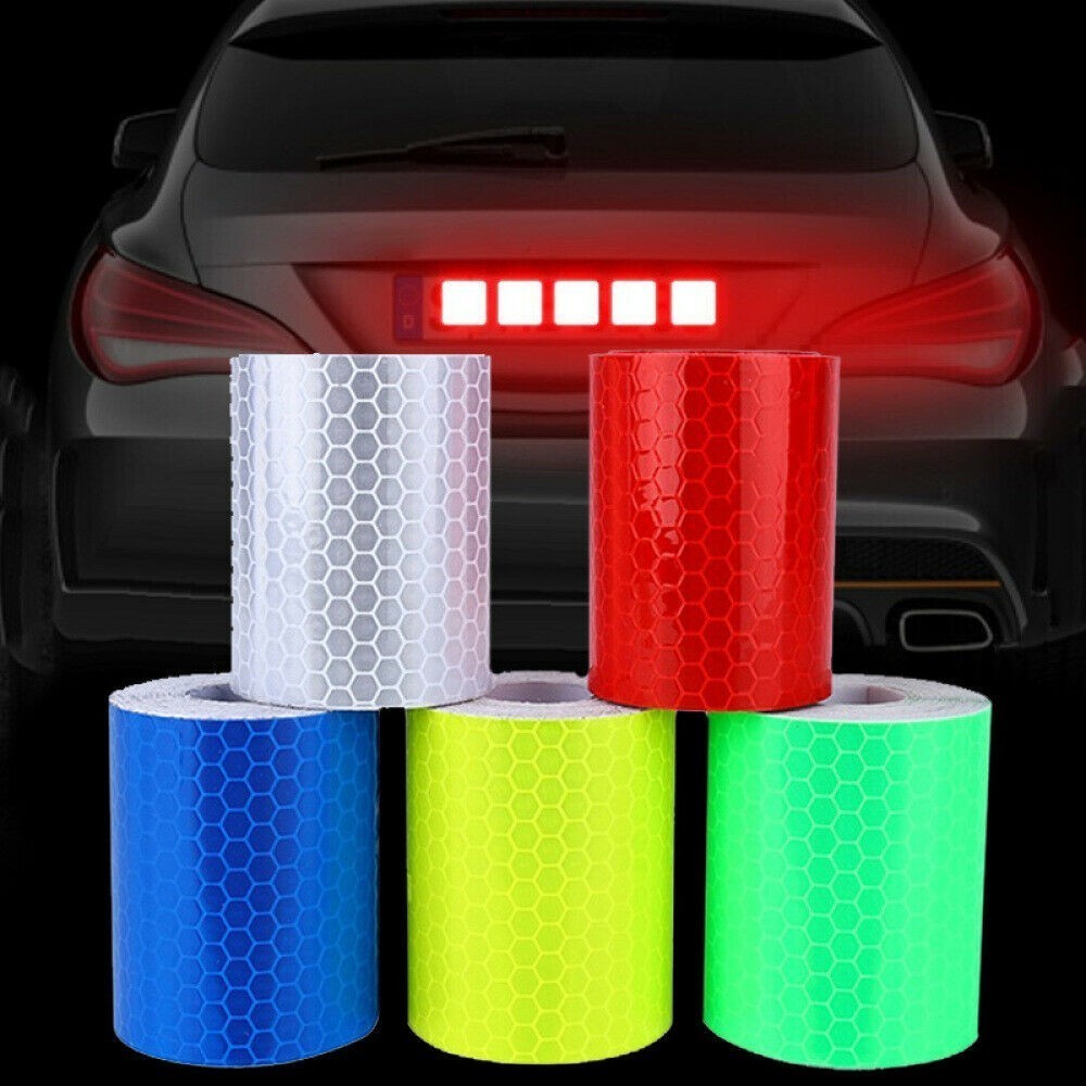 (MULSTORE) Car Tape Strip Stickers Light Reflector Sticker Reflective ...