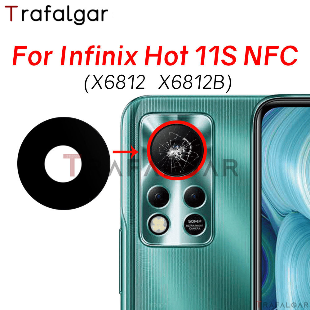 Rear Back Camera Glass Lens For Infinix Hot 11S NFC X6812 X6812B Main ...