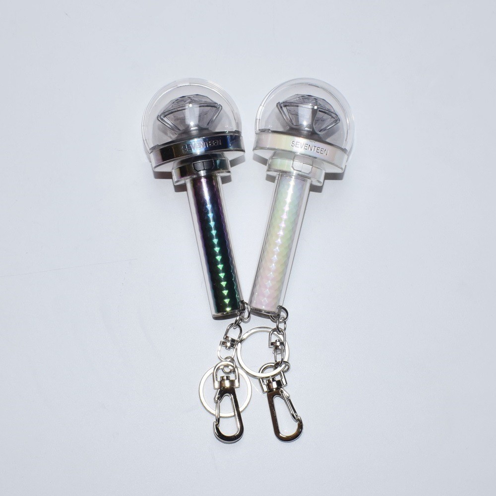 Kpop Idol Seventeen Mini Lightstick Key Ring Glow Stick Keychains for ...