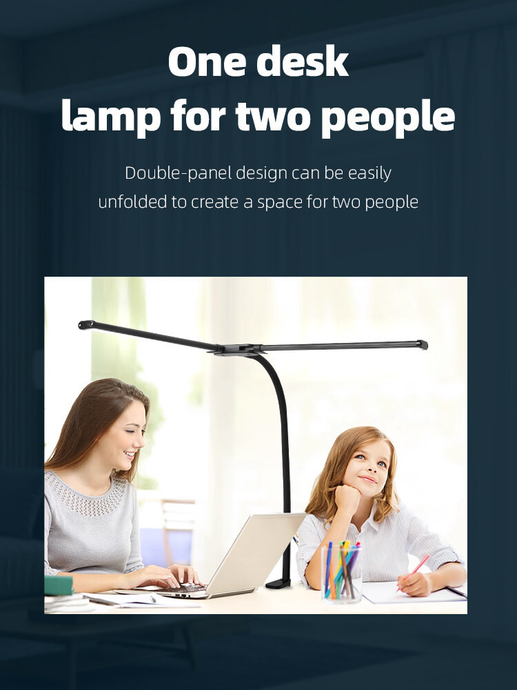 LED Desk Lamp 3 Colors Dimmable Reading Desk Lamp USB Plug Folding Arm ...