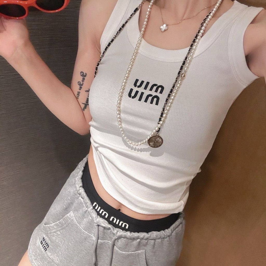 Vest Base For Women's Summer 2025 miuNew Sleeveless Slim Body Wear ...