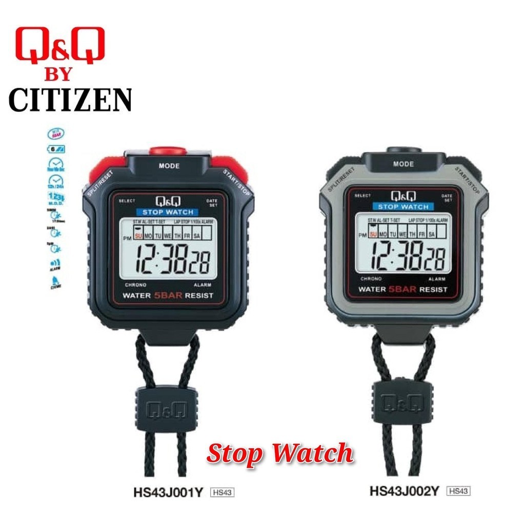 Q&Q Japan by Citizen Stopwatch HS43 | Shopee Malaysia