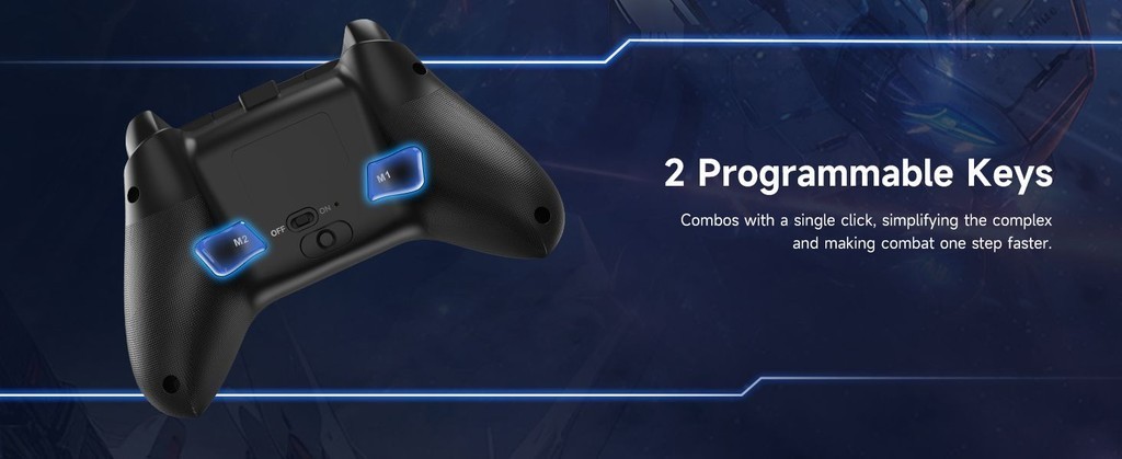 EasySMX X15 Gamepad Game Controller with Hall Joystick & Trigger Bluetooth + Wired + 2.4G ...