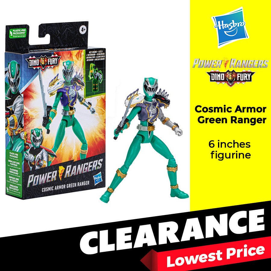 Hasbro POWER RANGERS Cosmic Armor Green Ranger 6-inch Action Figure ...