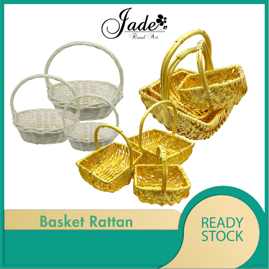 🔥READY STOCK🔥 BASKET RATTAN / BAKUL HAMPER / BAKUL BUAH / BASKET / RAGA ...