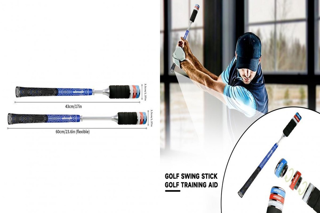 CHA Indoor Golf Swing Practice Tool Golf Swing Speed Trainer Adjustable ...