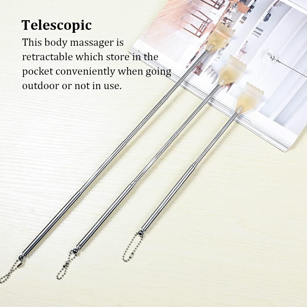 1 Pcs Back Scratcher Extendable Stainless Steel Adjustable Telescopic ...