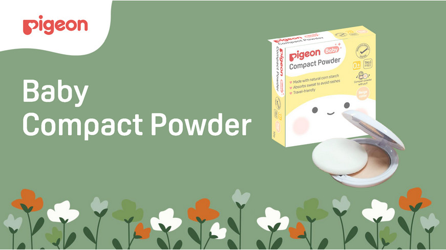 Original Pigeon Baby Compact Powder 10g (Beige) - TALC FREE | Shopee ...