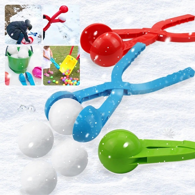 Multi-Style Snowflake Duck Shape Clip - Winter Children'S Snowball Clip ...