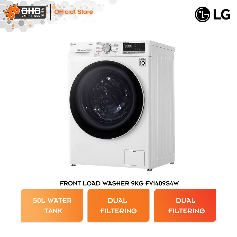 LG 9kg Front Load Washer with AI Direct Drive™ and Steam™ / Washer ...