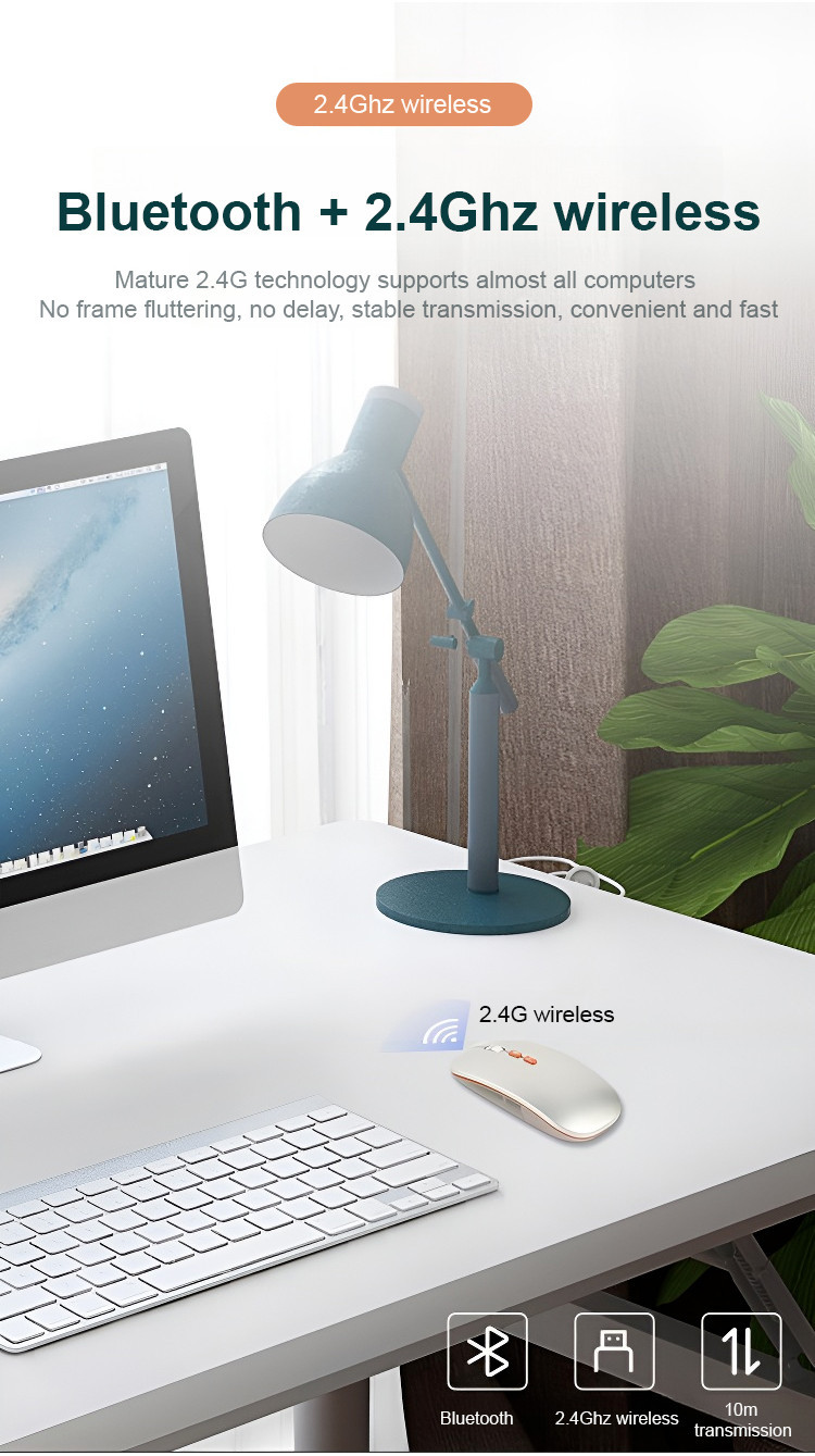 Smart AI Dual Mode Smart AI Bluetooth Wireless Mouse | Shopee Malaysia