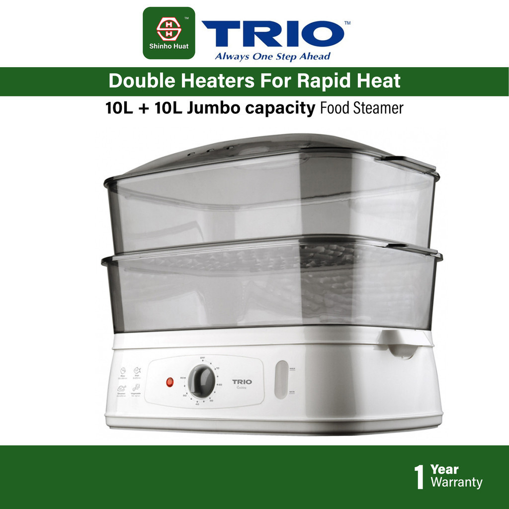 Trio 20 Liter Food Steamer 10 + 10 L Pengukus Makanan TFS-18 TFS18 ...