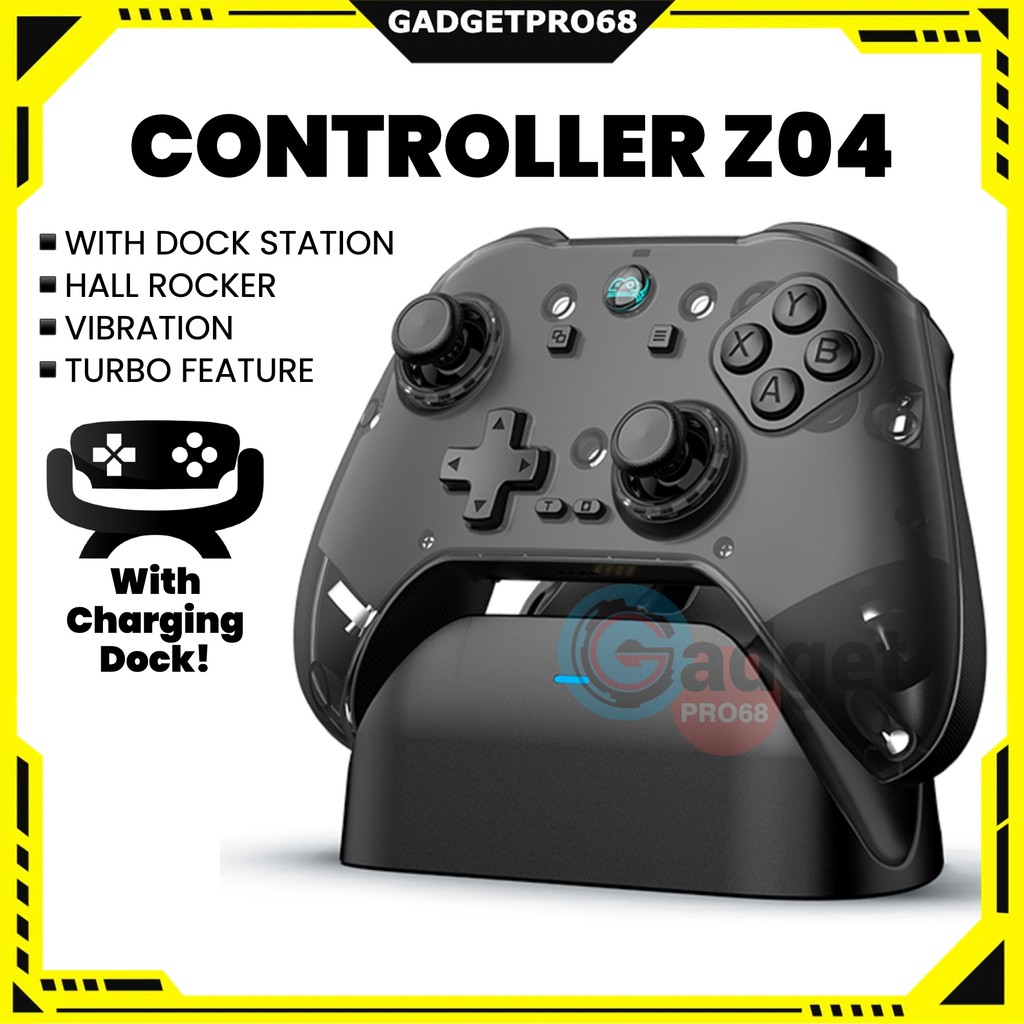 Z04 Wireless Gaming Controller Bluetooth Gamepad With Hall Joystick ...