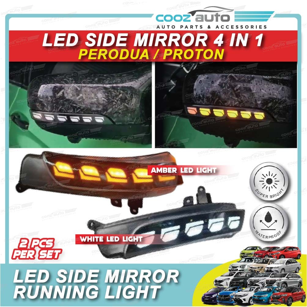 Perodua Axia Myvi Bezza Ativa Proton Saga Persona Preve LED Side Mirror ...