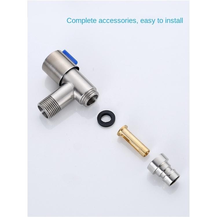 New Washing Machine Faucet Stainless Steel Water Stop Valve Quick ...