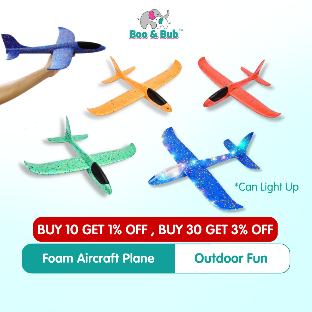Boo&Bub Foam Aircraft Plane | Hand Throw Flight | DIY Model Toy ...