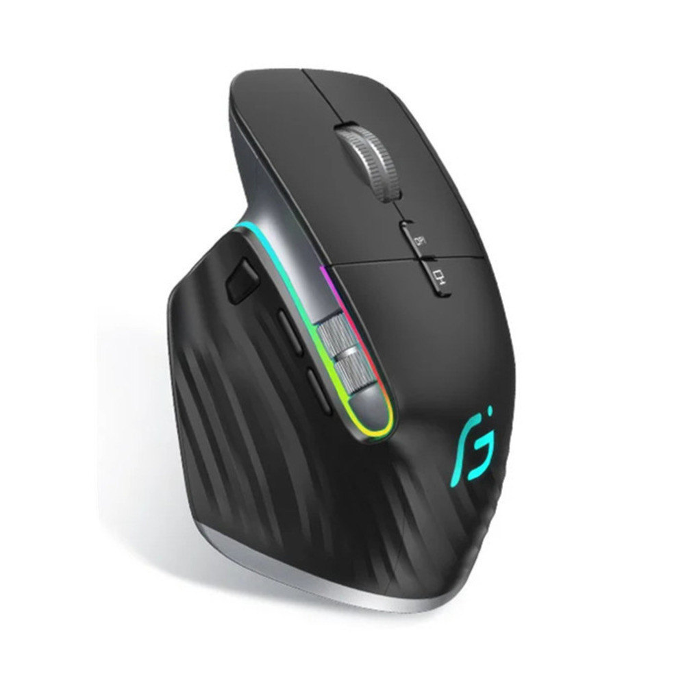 Bluetooth 2.4G Tri-Mode Chargeable Mouse Vertical M10 Wireless Mute ...