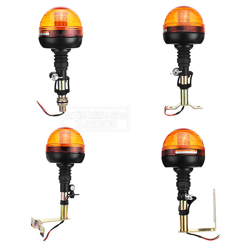 Car Truck Metal Rotating Flashing Beacon Mount Warning Light Bracket ...