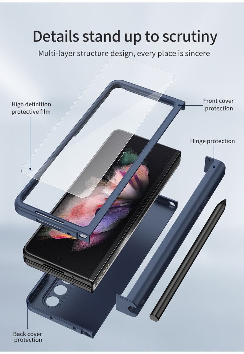 Phone Case For Samsung Galaxy Z Fold 7 6 5 4 3 5G With S Pen Slot ...