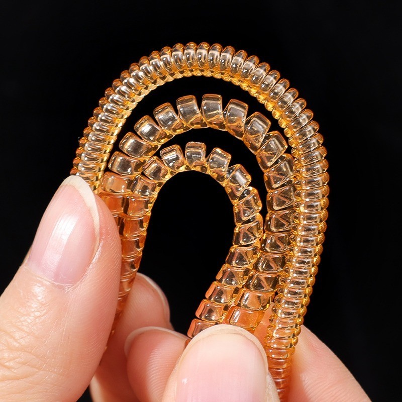 4PCS Rings Tightener - Elastic Fastener - Adjustable Spiral Spring Rope ...
