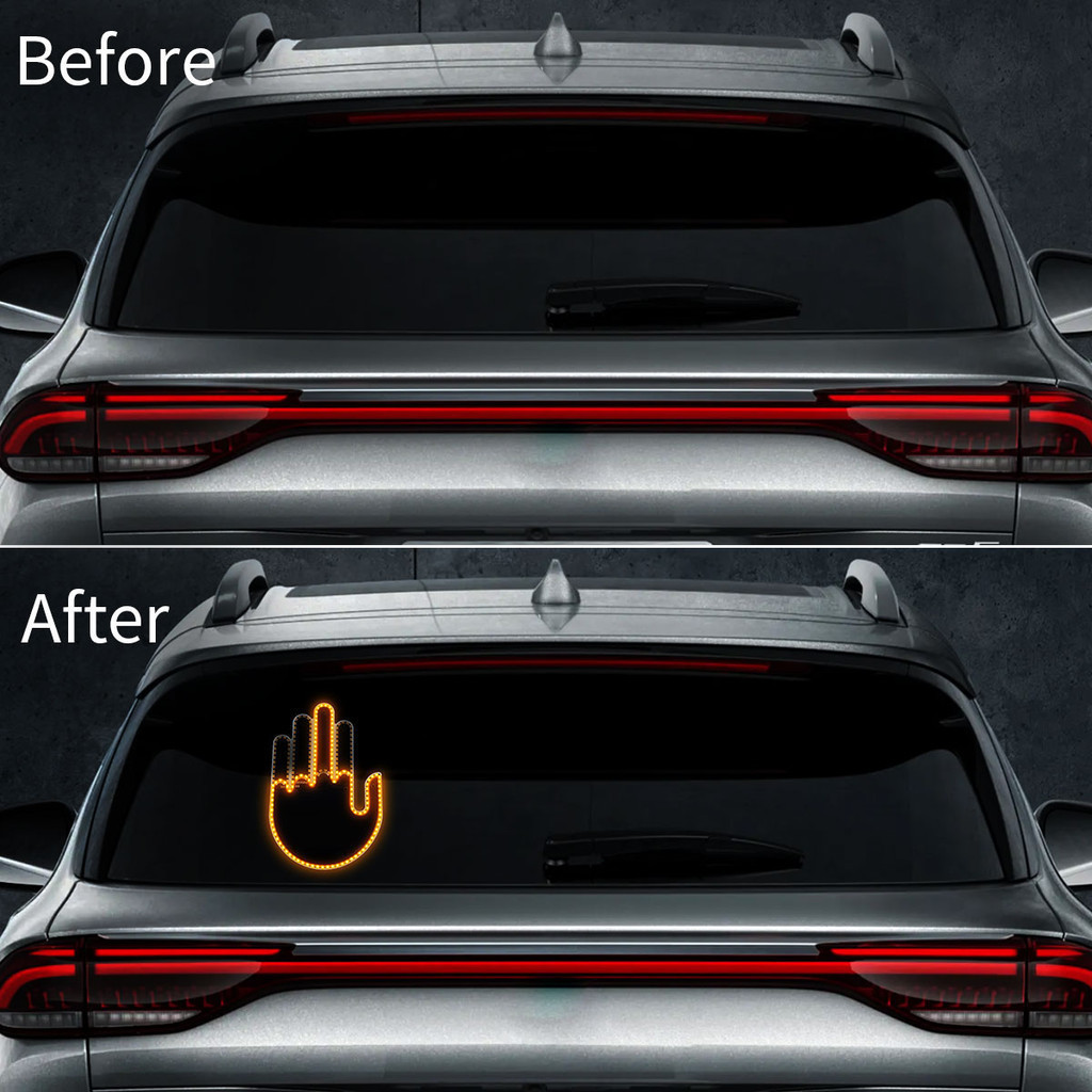 JYK Finger Gesture Light With Remote Control Middle Finger Led Light ...