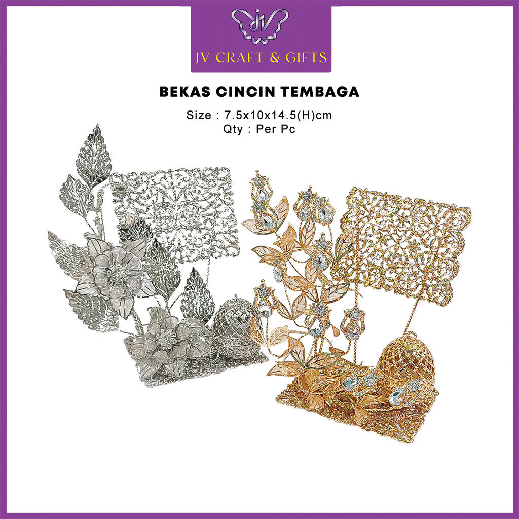 Bekas Cincin Tembaga Besi Dengan Cheque Holder | Hantaran Merisik ...