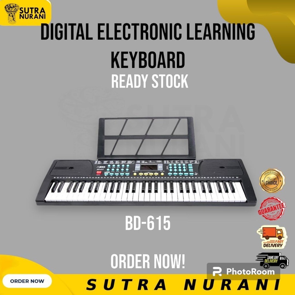 Piano BD-615 61 Keys Electric Piano Digital Electronic Learning ...