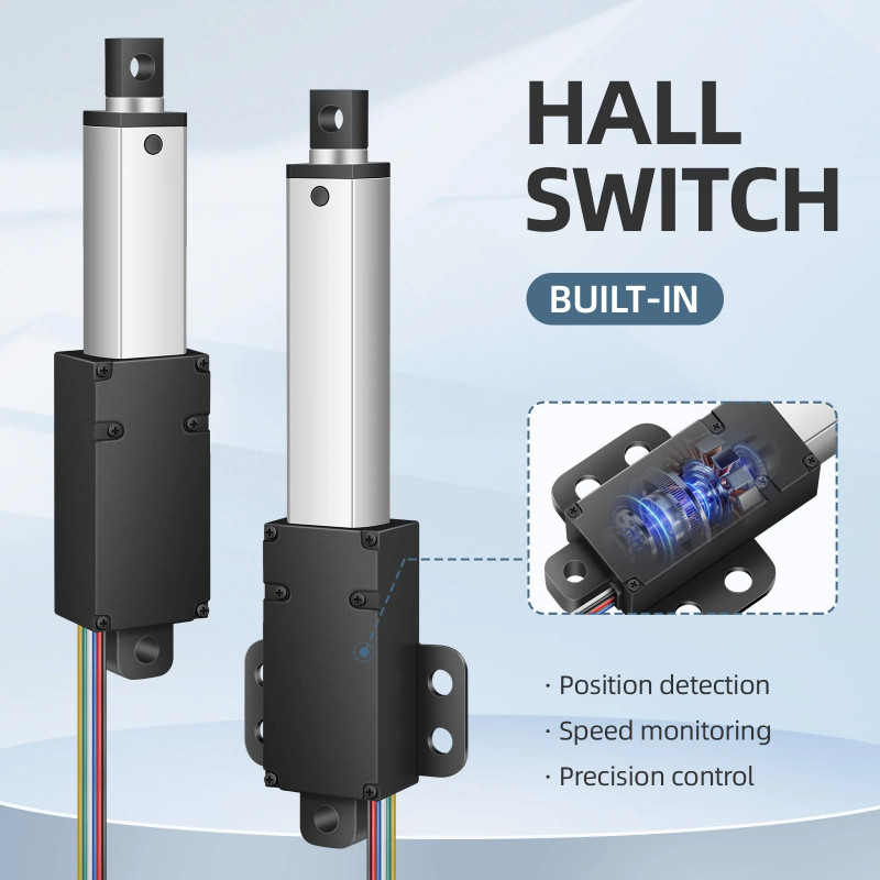 DC 12V Small Linear Actuator Stroke Length 30/50/100/150mm Max Force ...