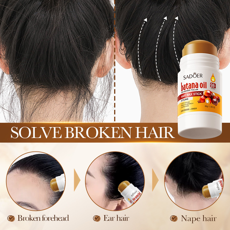 ROREC SADOER Batana Oil Hair Wax Stick For Denser Fuller Lasting Shine ...
