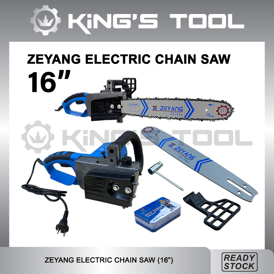 ZEYANG ELECTRIC CHAIN SAW (16”/ 405MM) CORDED-ELECTRIC CHAINSAW 1600W ...