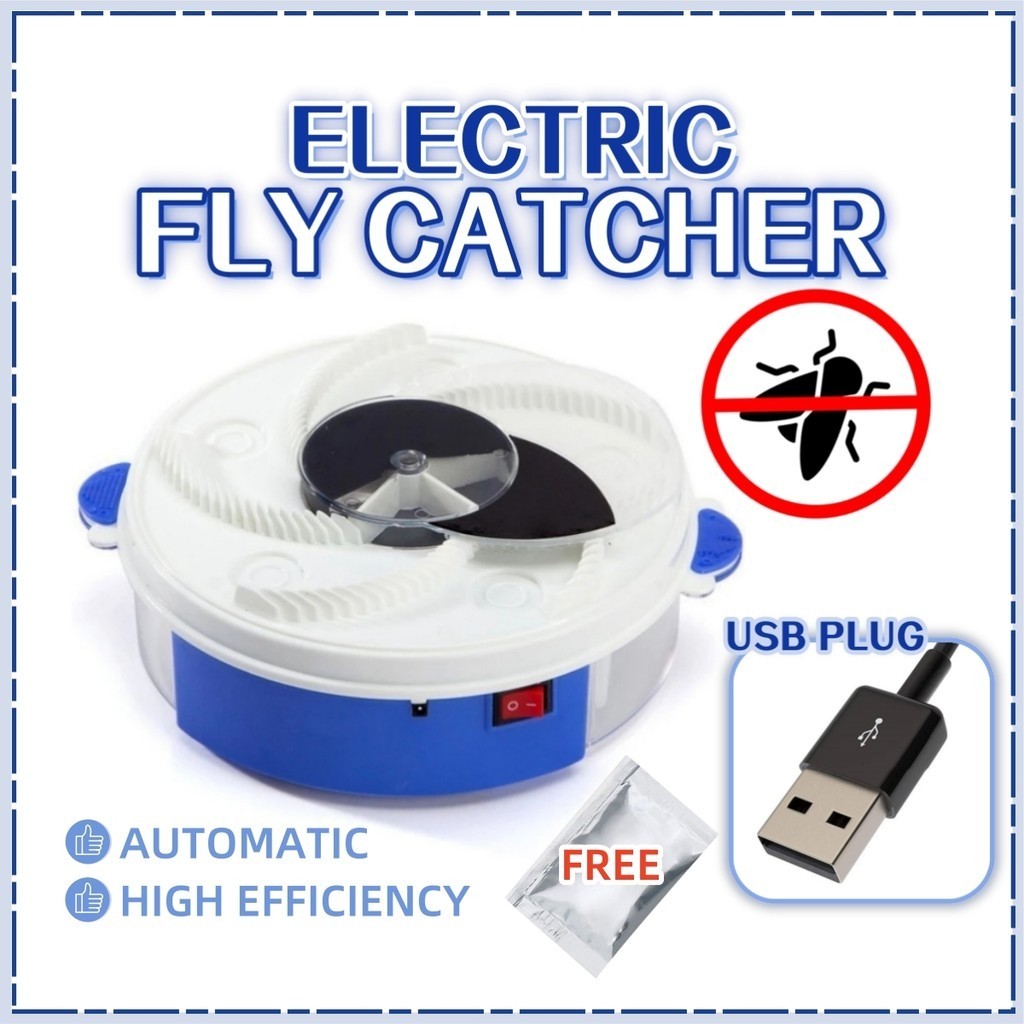 Electric Fly Trap USB Plug Automatic Fly Catcher Insect Killer Indoor ...