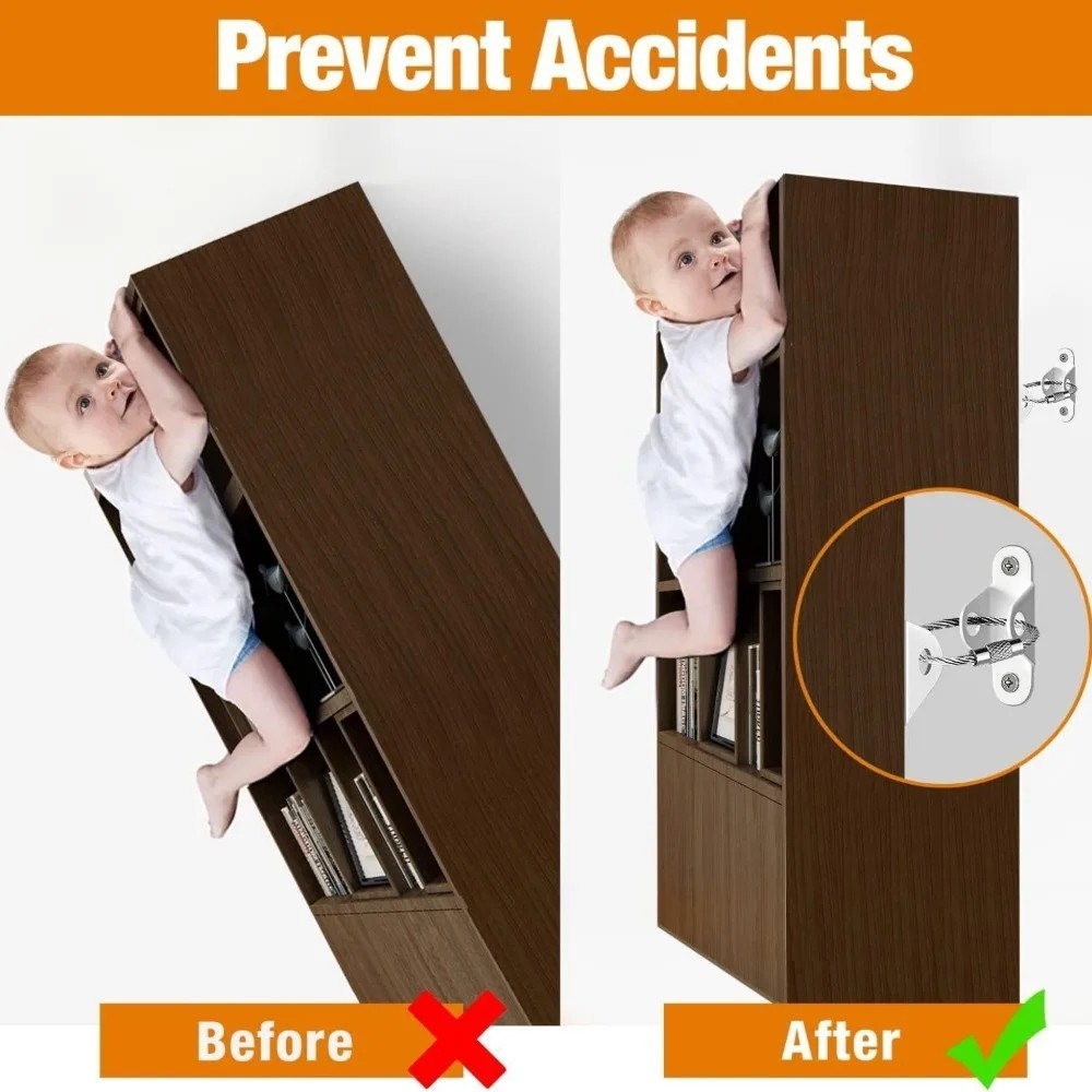 Furniture Wardrobes Shelf Anti-falling Device Anti-dumping Protection ...