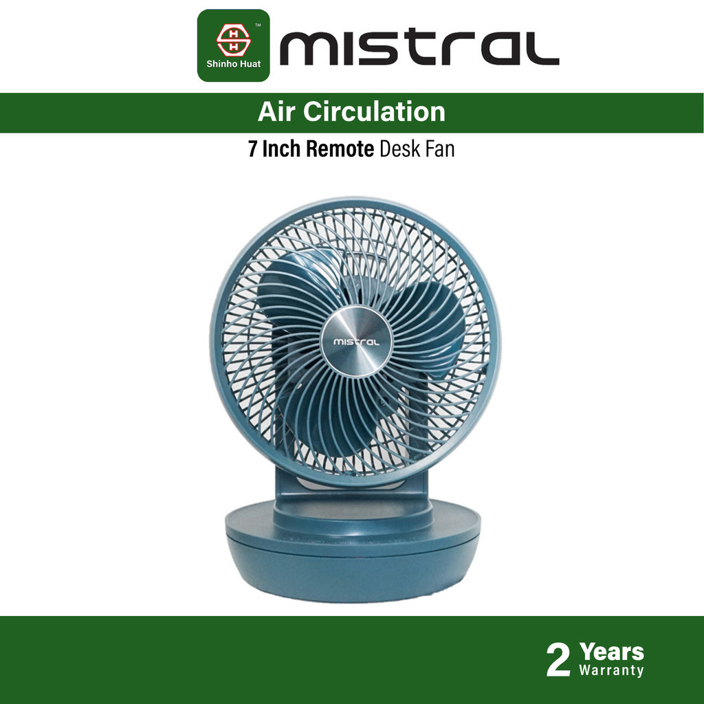 Mistral MAC7001 Air Circulator Fan With Remote Control Table Fan ...