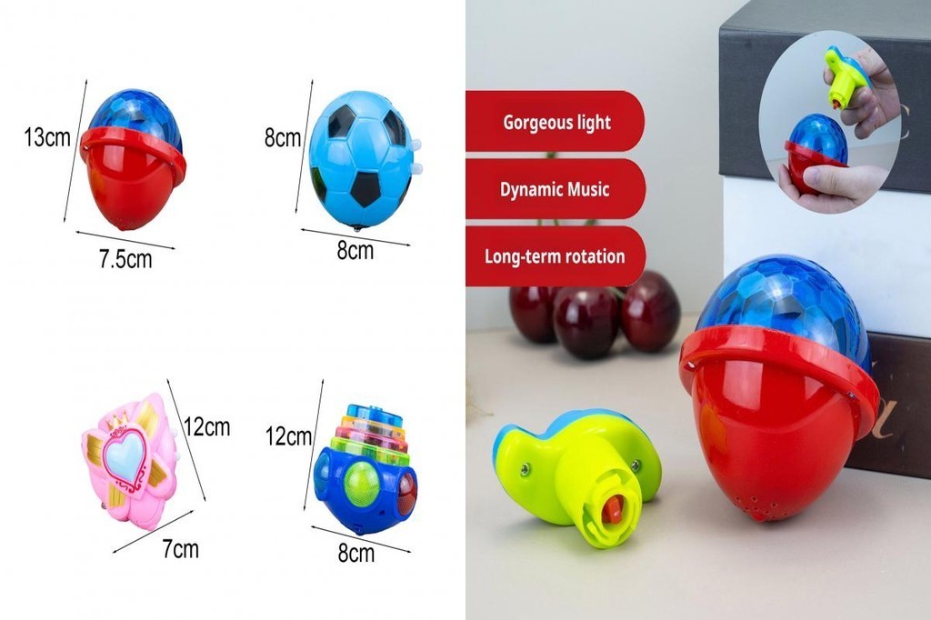 [EY] Interactive Musical Spinning Toy Interactive Musical Heart Shape ...