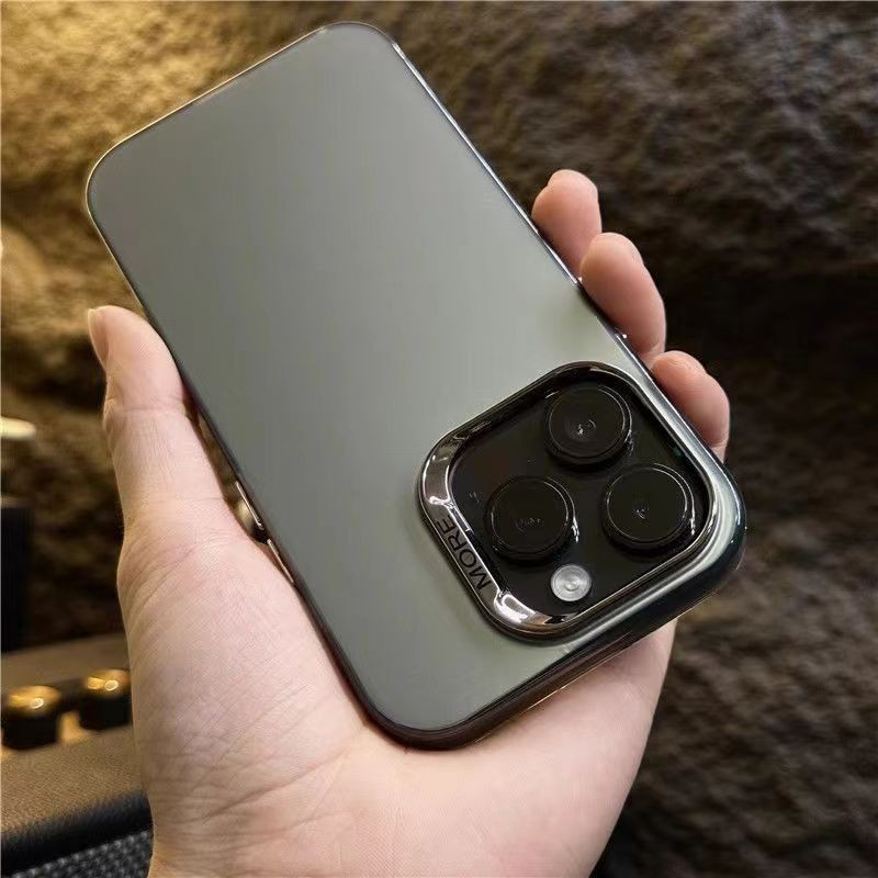 Luxury Plain Matte Colored Silver Phone Case For Xiaomi Redmi Note 13 ...