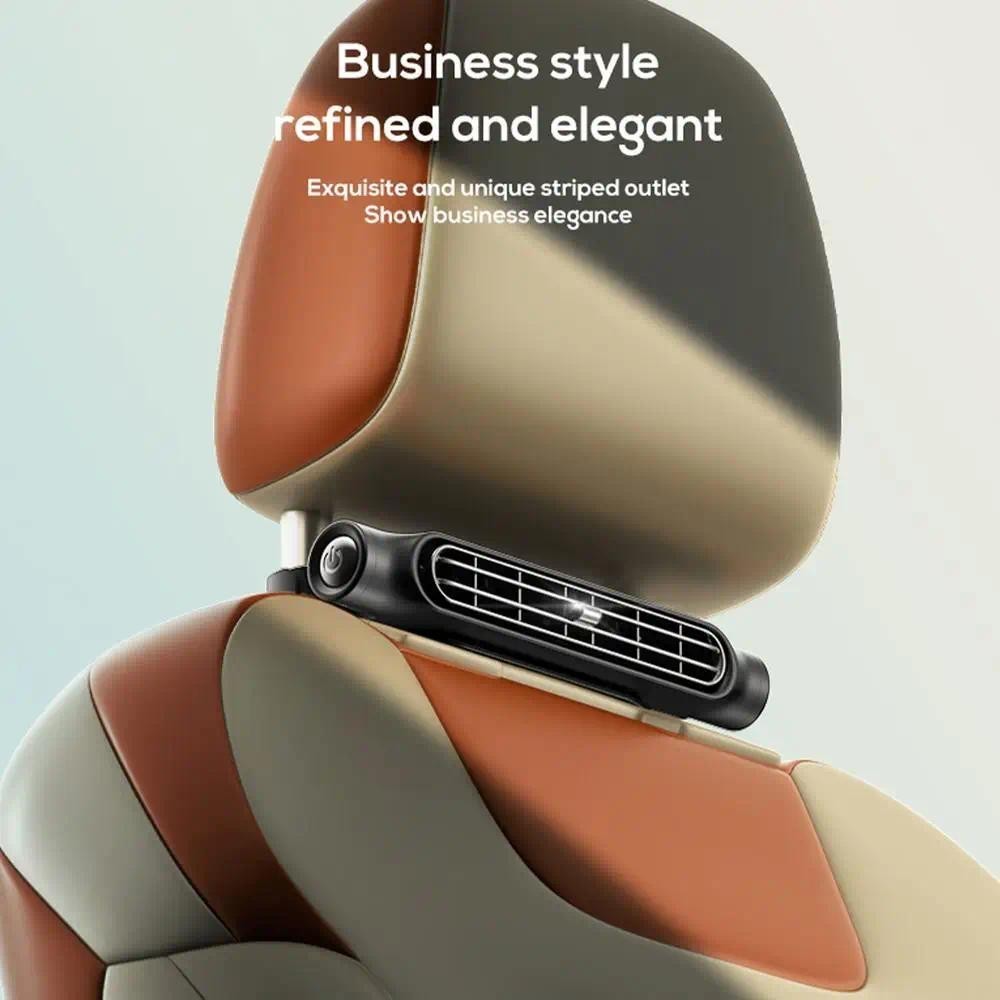 2 Units Car Seat Fan Backseat Cooling Fan Front Rear Seat Headrest ...