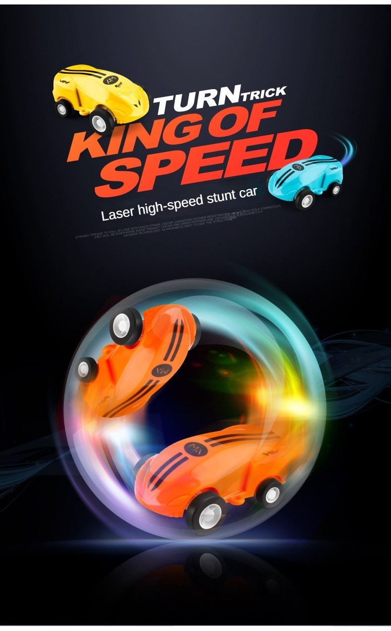 Mini high-speed laser car pocket mini toy car 360 degree rotating ...