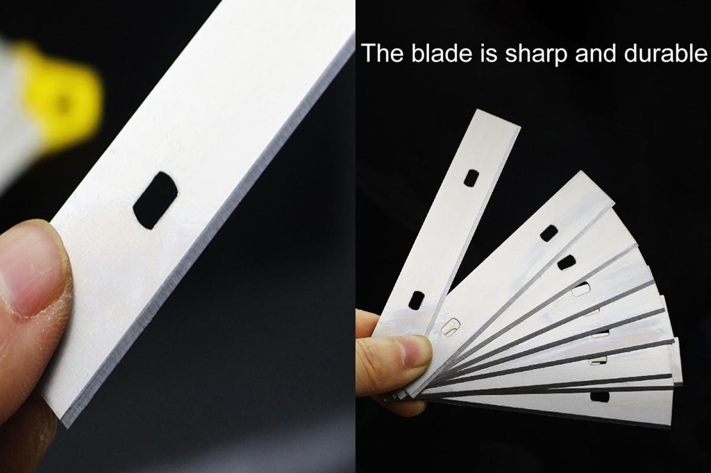 shopeestore| 10Pcs 4inch Scraper Blades Thickened Sharp Carbon Steel ...