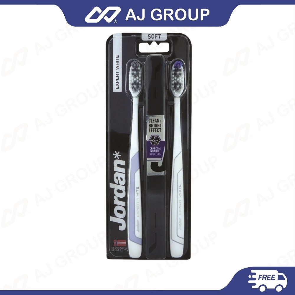 JORDAN Expert White Soft Toothbrush (2's) | Shopee Malaysia