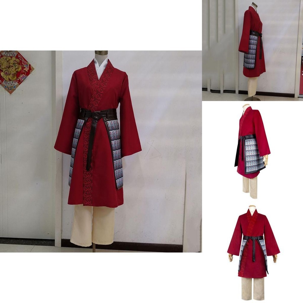 Mulan Hua Chinese Hanfu Cosplay Costume Women Girl Dress Halloween Full ...