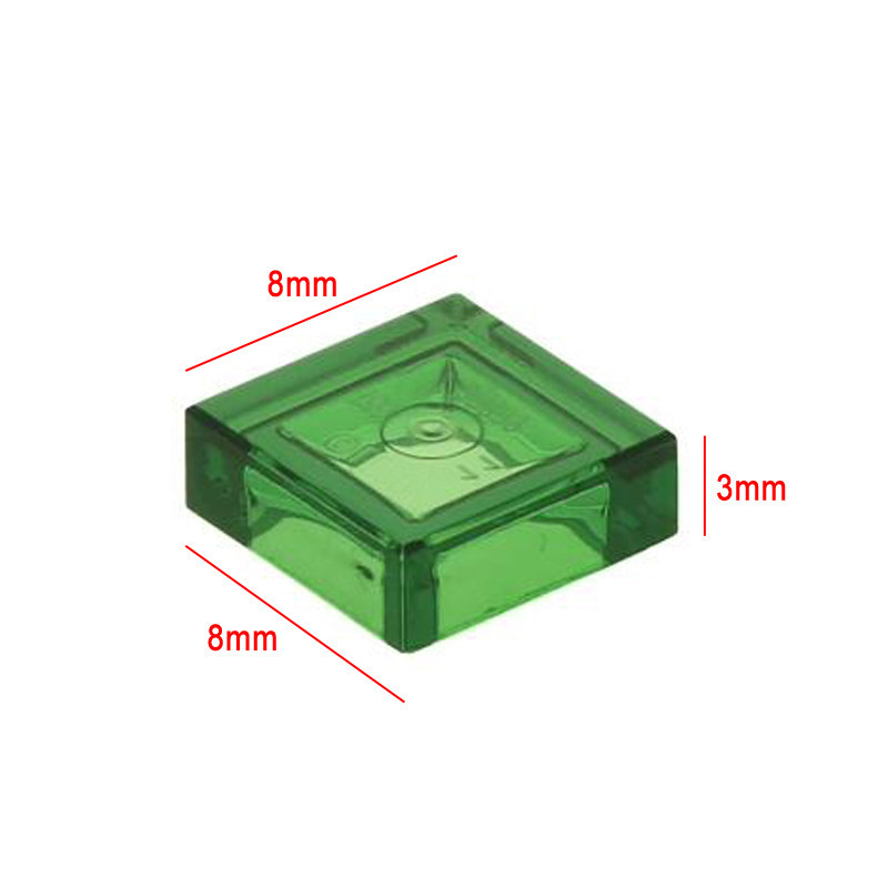 200PCS 1x1 Bricks Flat Tile Smooth 1*1 Building Blocks DIY Educational ...