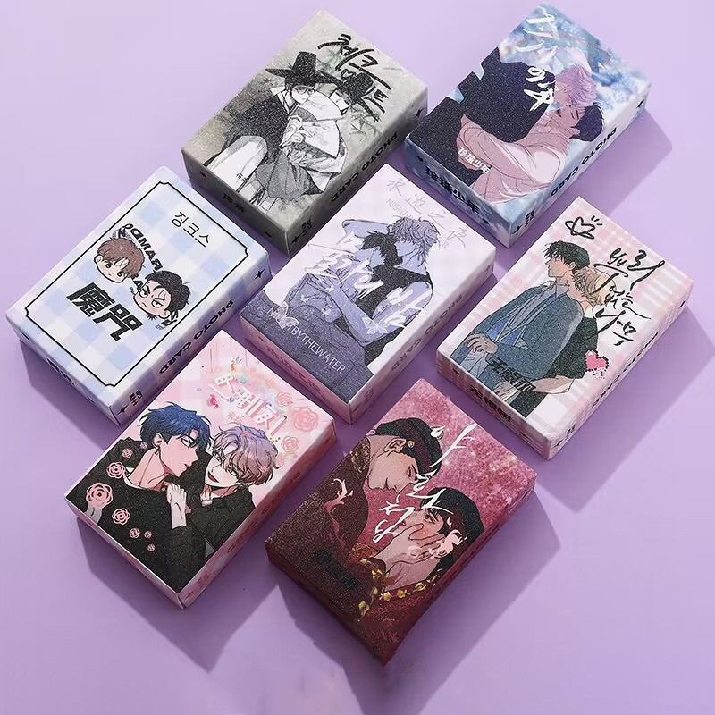55pcs/set Korean BL Manwha Jinx Postcard, Paper Manwha Jinx Jaekyung ...
