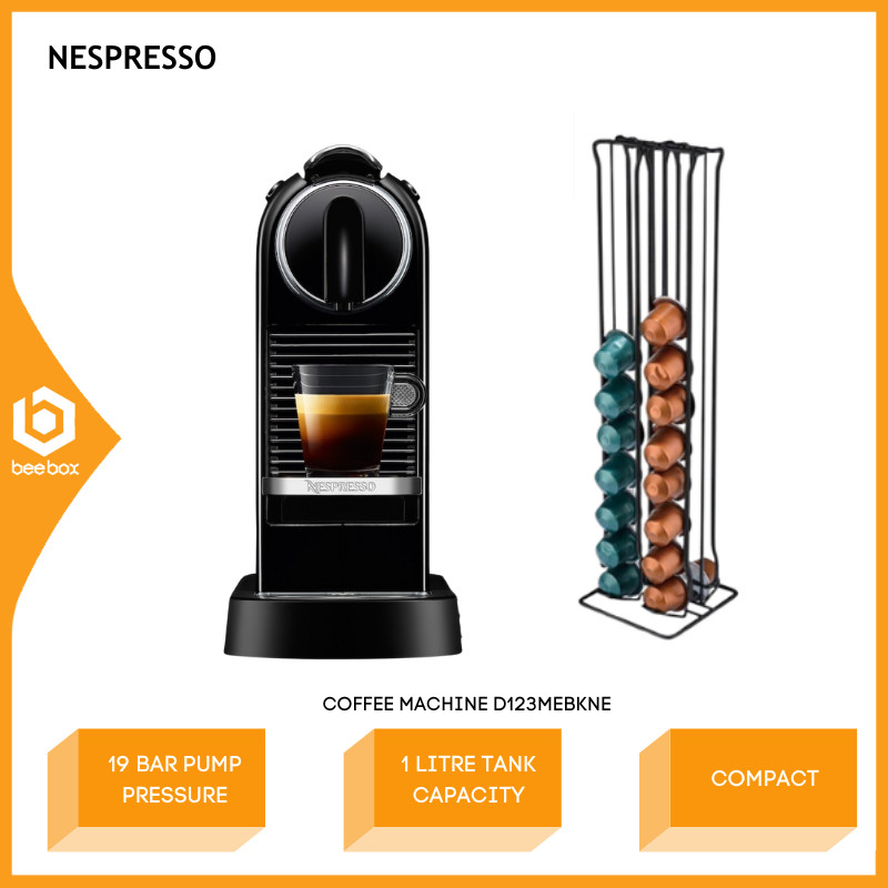 Nespresso CitiZ & Milk Coffee Machine include Milk Frother - Black ...