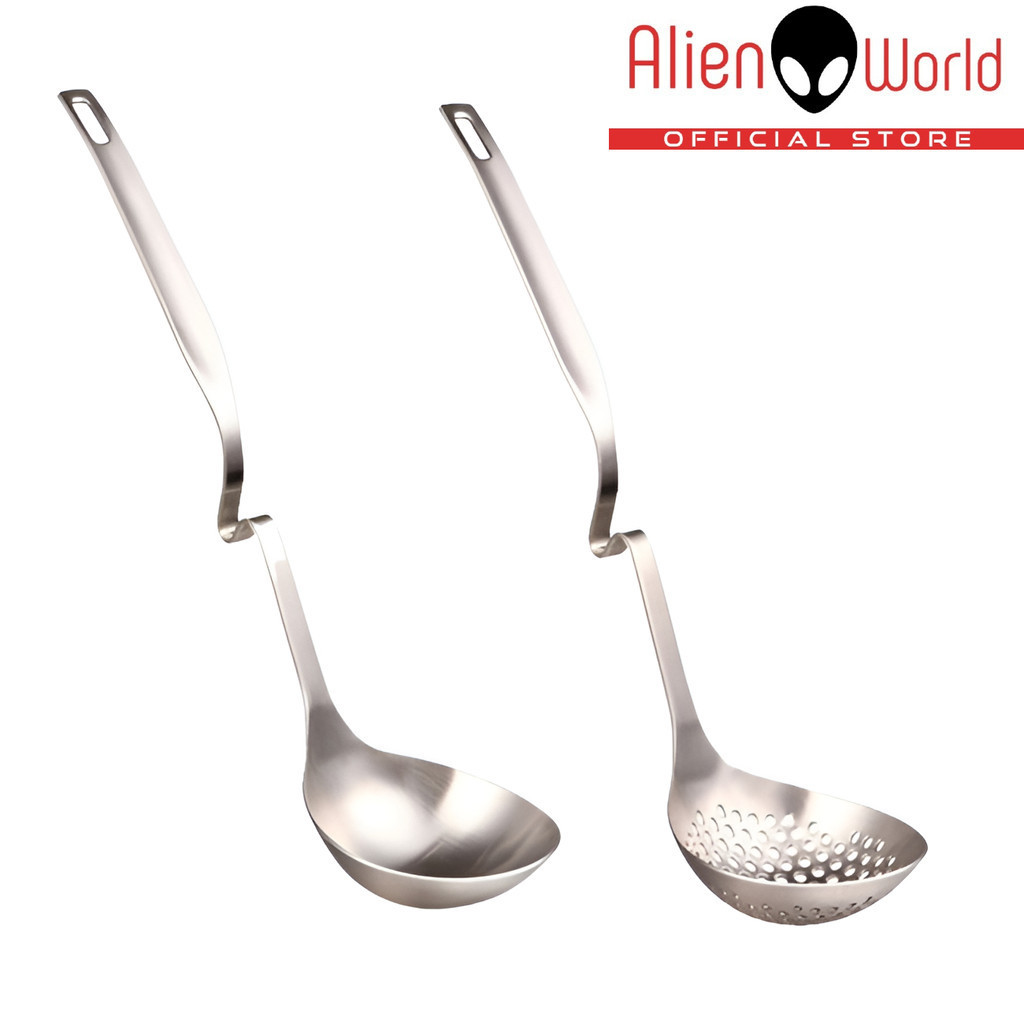 304 Stainless Steel Kitchen Ladle | Hotpot Ladle S Shape | Soup Drain ...