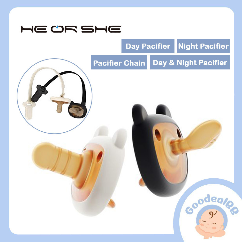 He Or She Day And Night Pacifier Teether New Born Baby Kids Pacifier ...