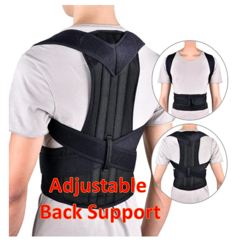 Back Support Belt Posture Corrector Support Magnetic Back Shoulder ...